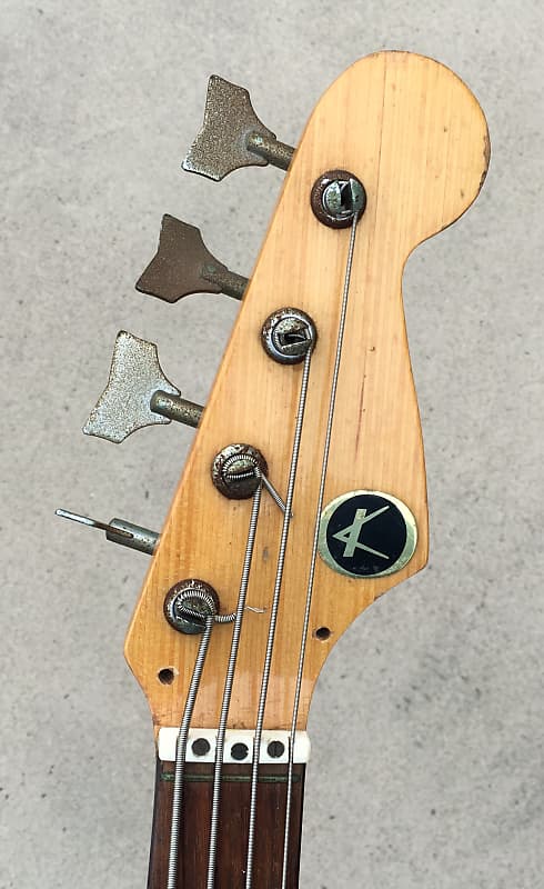 Kay EB-110 sunburst bass 1965 Teisco Del Ray | Reverb