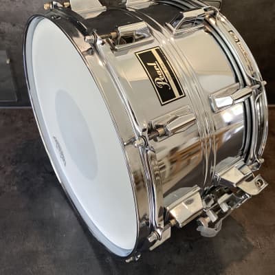 Pearl S-714ED snare 14x8” steel shell 1985/86 - Chrome | Reverb
