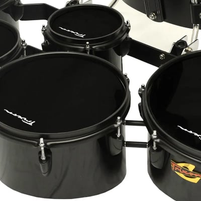 Trixon Field Series Tenor Marching Toms - Set Of 5 - Black | Reverb