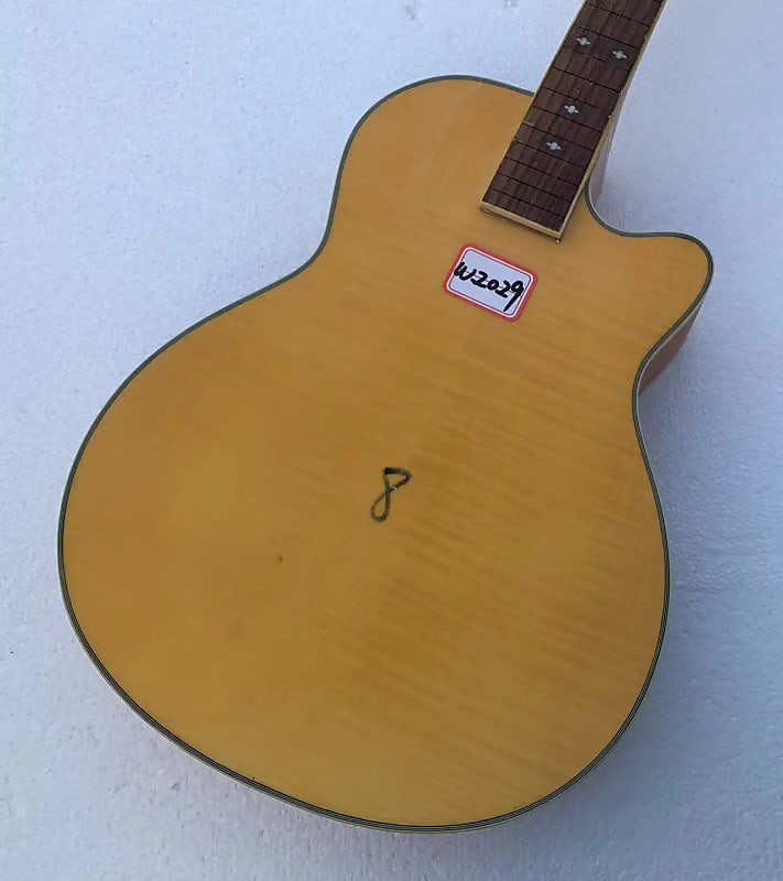 Unknown Acoustic Resonator Dobro Guitar Tiger Maple Top Body | Reverb