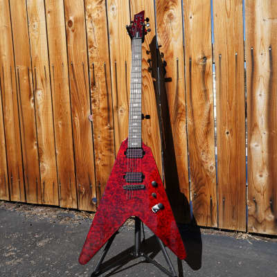 Schecter DIAMOND SERIES V-1 Apocalypse - Red Reign 6-String | Reverb