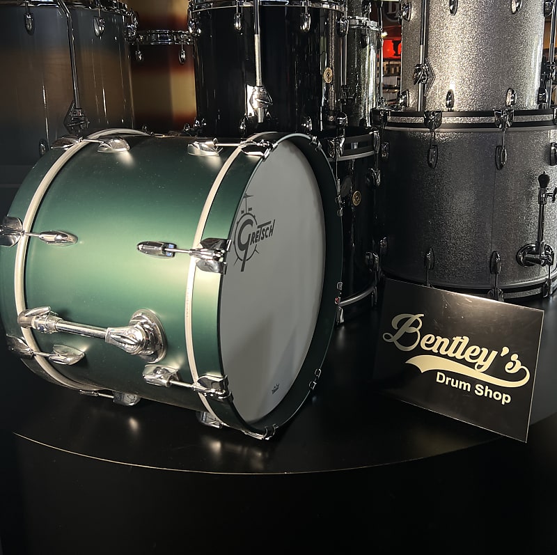 Gretsch USA Custom 14x20" Kick Drum in Satin Cadillac Green | Reverb