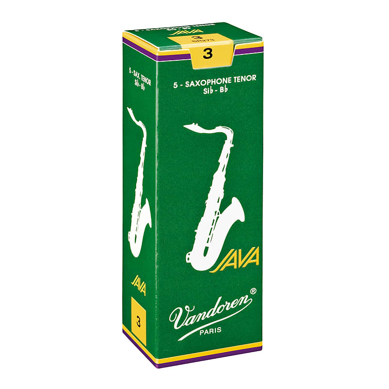 Vandoren SR273 Tenor Saxophone Java Reeds, Strength #3, Box | Reverb