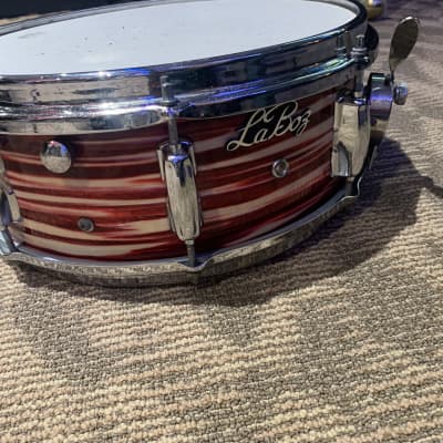 Laboz Snare drum 1960s Red swirl | Reverb