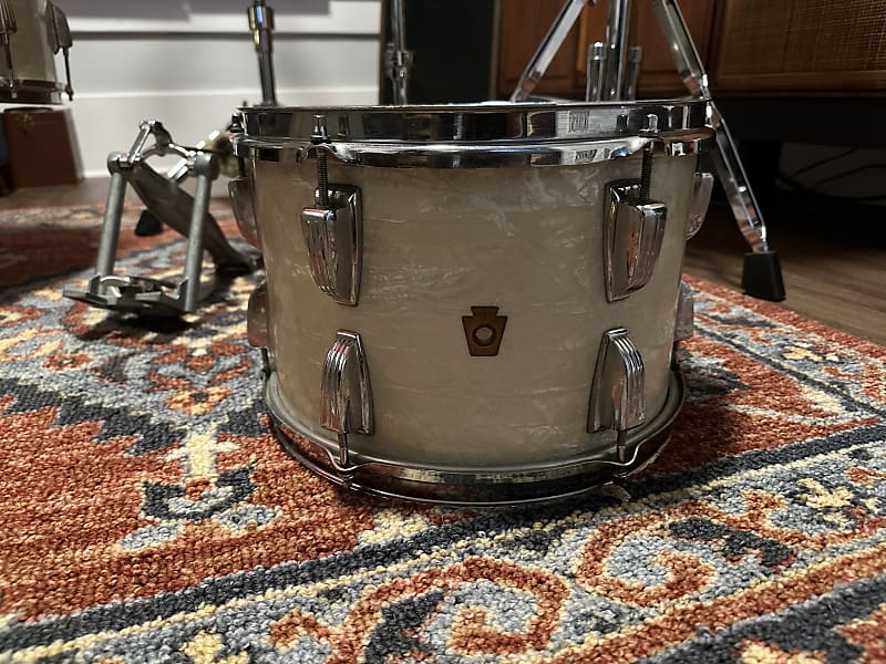 WFL Ludwig 12” marine pearl rack tom 1950’s - Marine Pearl | Reverb