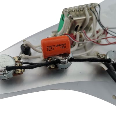 Mint Green Strat Style Guitar Prewired Loaded Pickguard with | Reverb