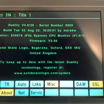 Solid State Logic Duality 48 Channel mixing console | Reverb