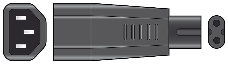 IEC Plug to Figure 8 Plug Adaptor | Reverb