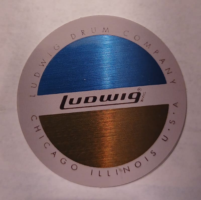 Ludwig Blue Olive Foil Sticker | Reverb
