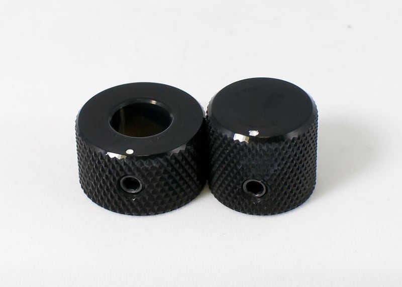 Concentric Stacked Metal Beveled Knob - Black EMG | Reverb