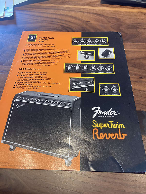 1970s Fender Amp Flyers. Super Twin, Super Reverb, | Reverb Australia
