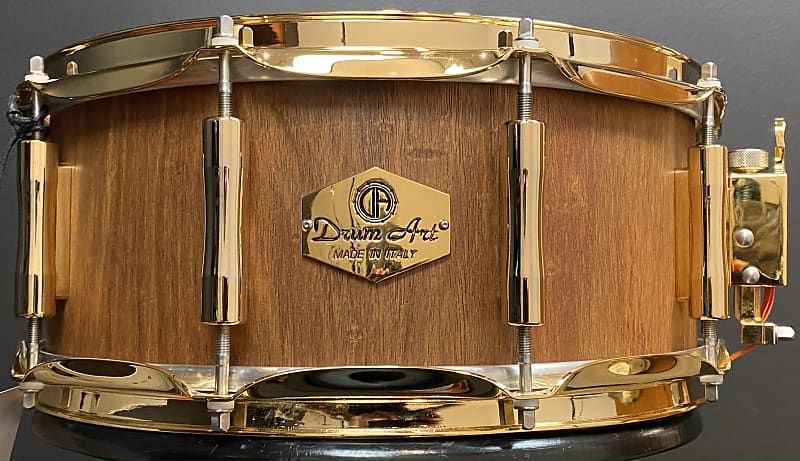 Drum Art 5.5x14" Rosewood Stave Shell w/ Gold Hardware | Reverb