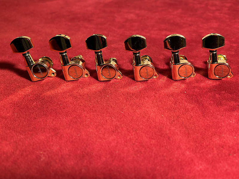 Jackson 6 In-line Gold Tuning Machine Heads | Reverb