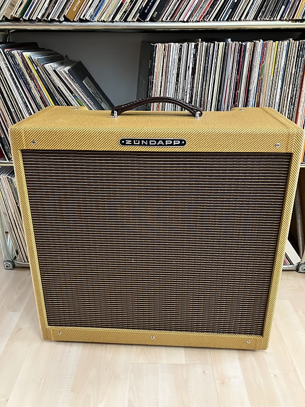 Farfield Amplification Bandmaster 3x10 cab - laquered Tweed | Reverb