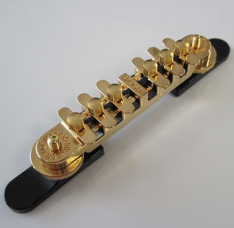 Gretsch Gold Synchro-Sonic Bridge Assy with Base 0069562049 | Reverb