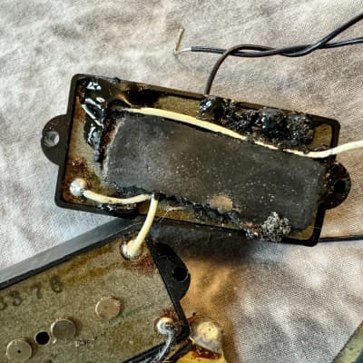 Fender Precision Bass Pickups 1976 - Black | Reverb