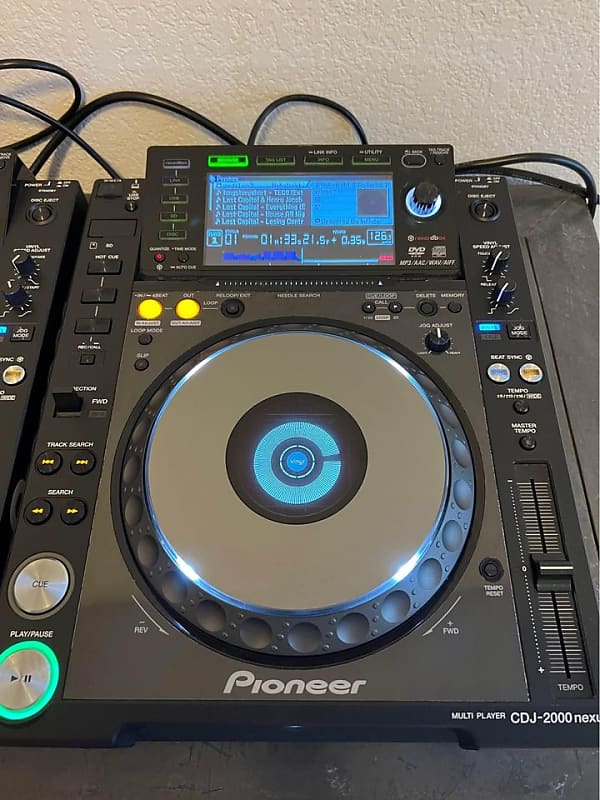 Pair (2) Pioneer DJ CDJ-2000 nexus CDJ USB Digital Turntable | Reverb