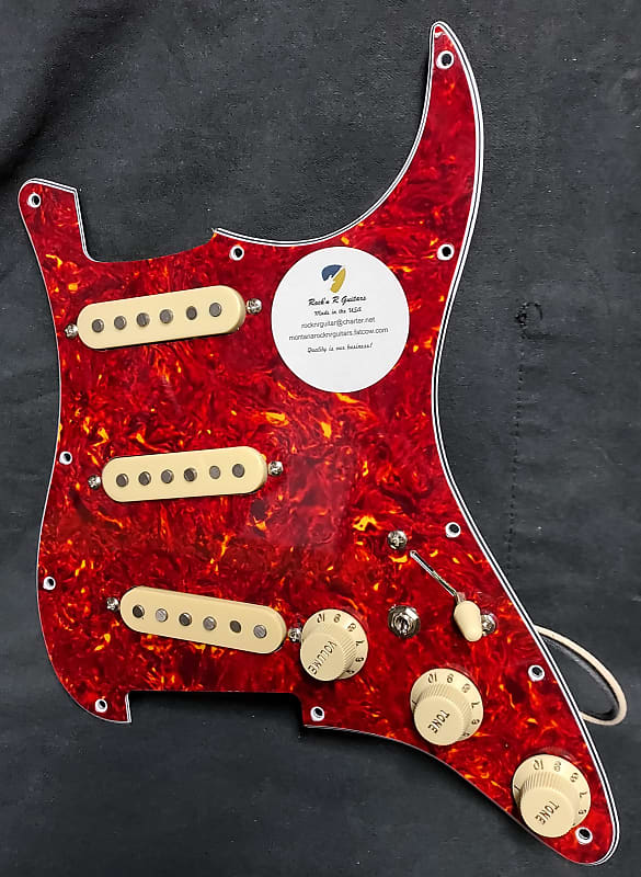 Rock'n R Guitars Loaded SSS for Stratocaster Pickguard W/GM | Reverb