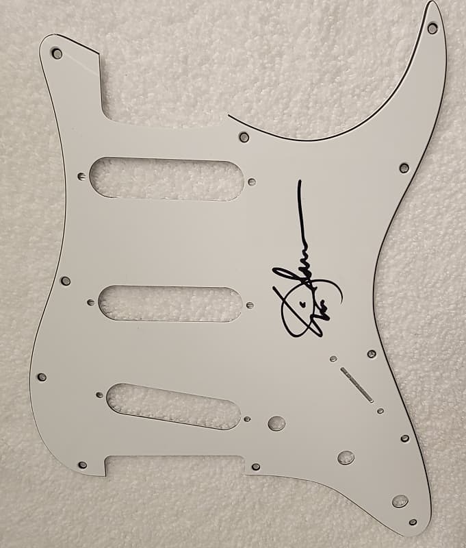 Eric Johnson Signed Pickguard Fender 2022 White | Reverb