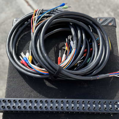 Neutrik 24 - 48 Patchbay Patch Bay with 3 TRS 1/4" Snakes | Reverb