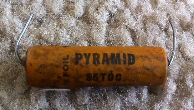 Vintage Pyramid Wax Capacitor .047 mfd 200v Guitar Tone Cap | Reverb