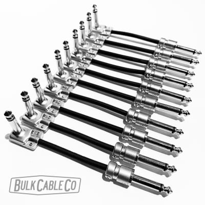 10 Pack - 3" Mogami 2319 Patch Cable - SquarePlug SP500 / | Reverb