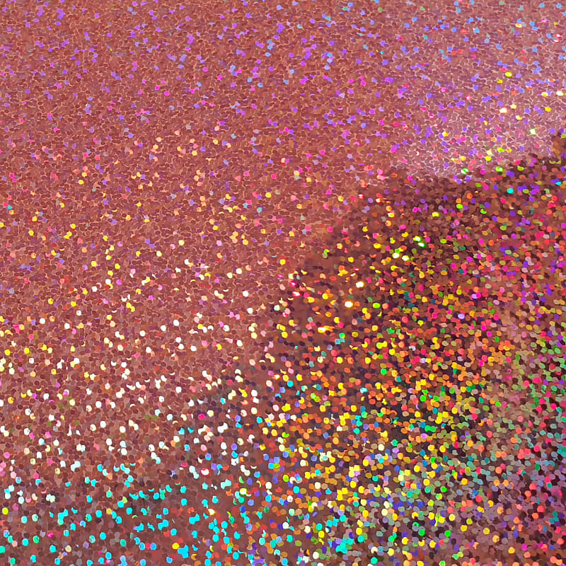 ZED Drum Wrap - Self Adhesive Vinyl Pink Hologram - A4 Sample | Reverb