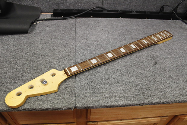 Nameless Jazz Bass Neck Reverse headstock/ Left Handed Block | Reverb