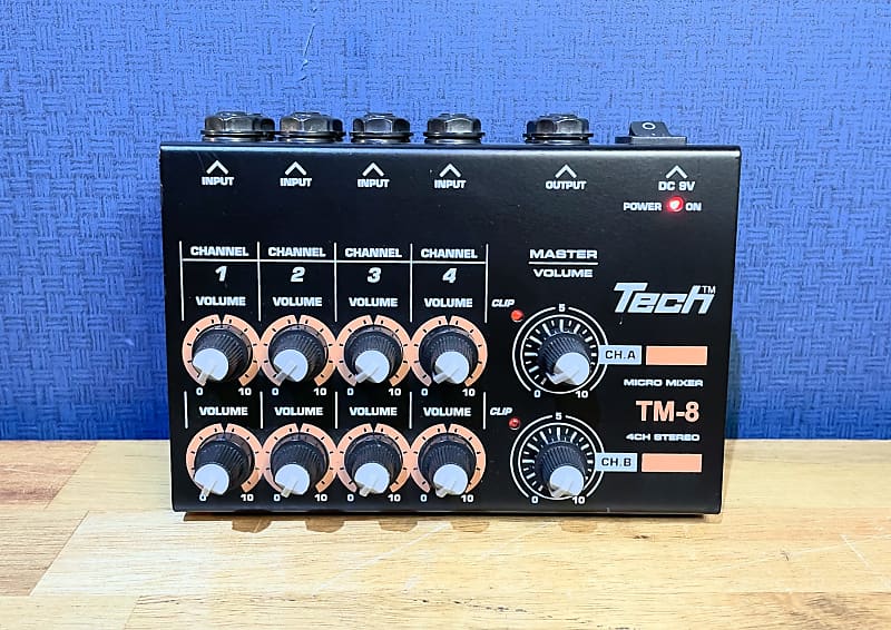 Tech TM-8 8-Channel Vintage Micro Sound Mixer | Reverb Australia