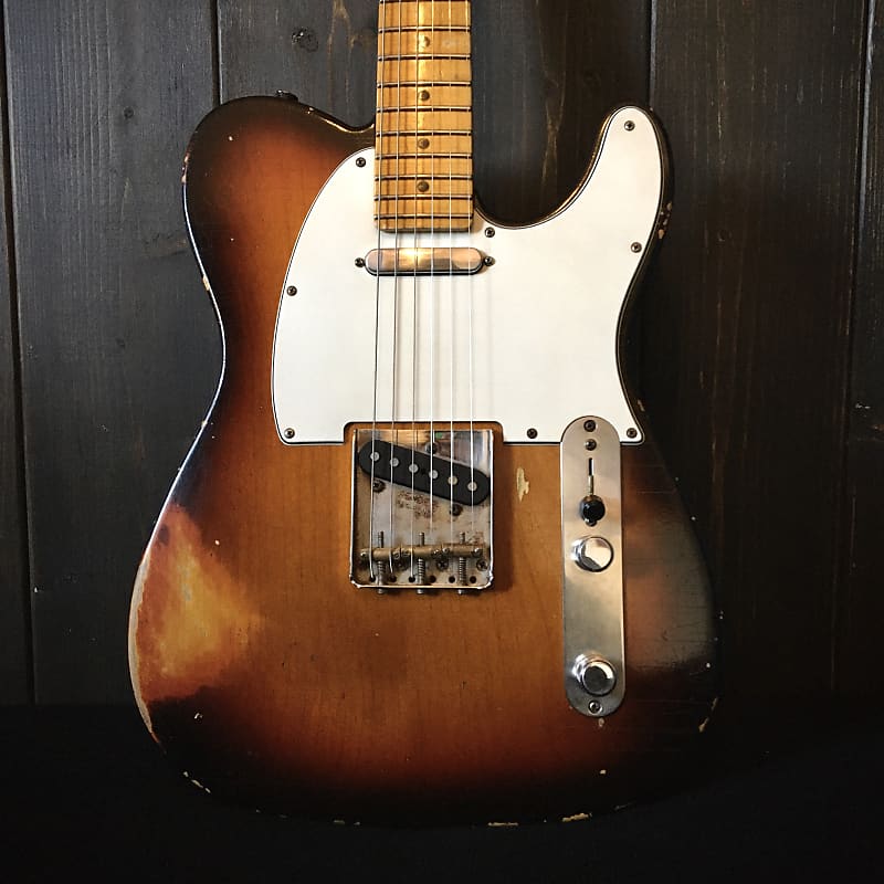 Fender Telecaster Relic with Maple Neck 3-Colour Sunburst, | Reverb