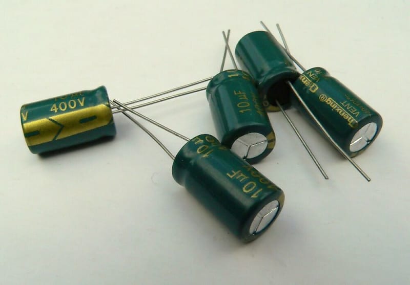 10uF 400V High Voltage Radial Capacitor Pack of 5 Valve | Reverb