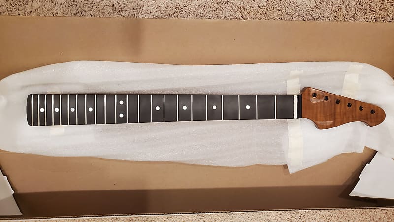 Warmoth - Warhead Guitar Neck (Flamed Roasted Maple - with | Reverb