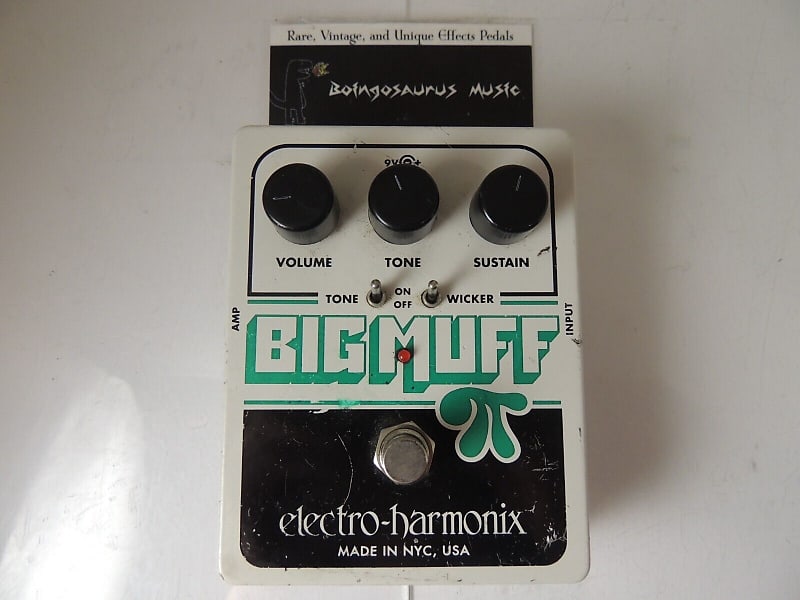 Electro Harmonix Big Muff Pi Fuzz w/Tone Wicker Effect Pedal | Reverb