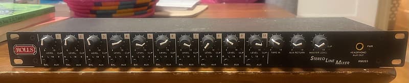 Rolls Stereo Line Mixer RM203 2000s - Black | Reverb