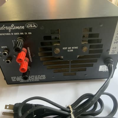 Sound Craftsman PCR800 Stereo Power Amp - Black | Reverb