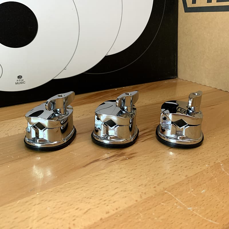 Modern Style Floor Tom Leg Brackets / Tom L-rod Mount Bracket | Reverb