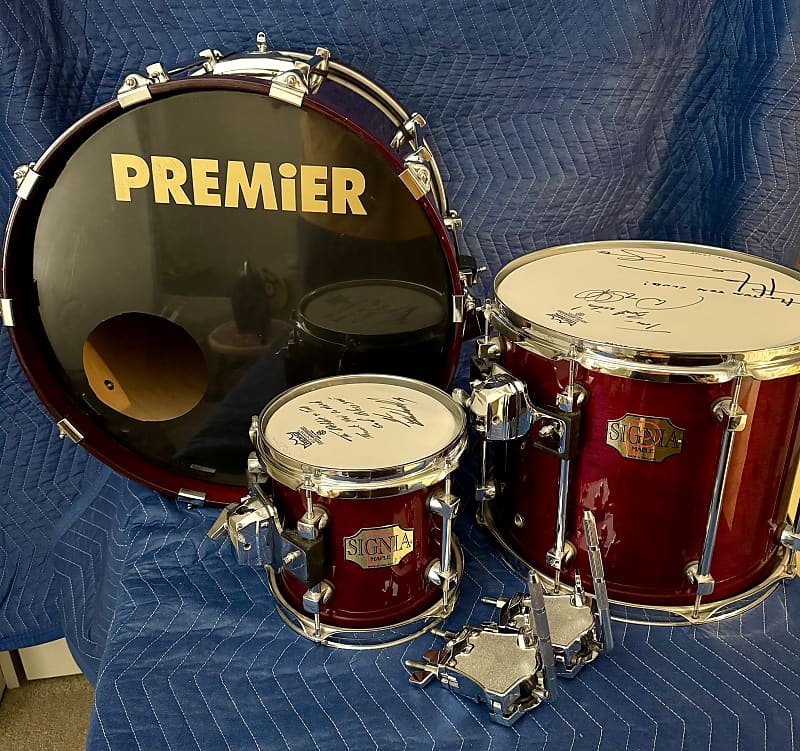 Vintage Premier Signia Maple 3 piece drum set | Reverb