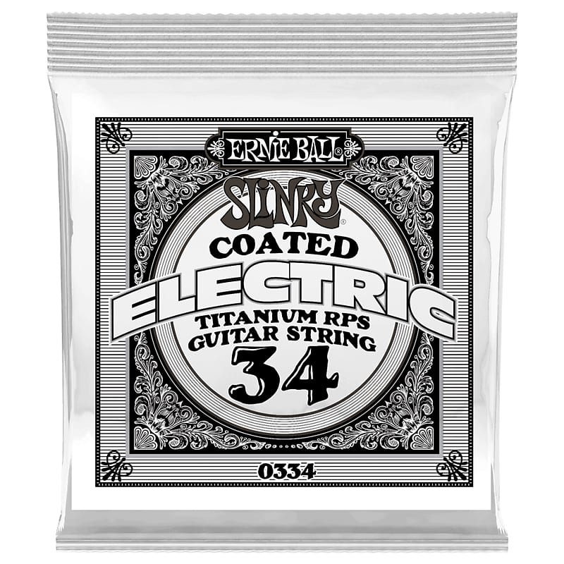 0334 Slinky Coated Titanium 34 Ernie Ball | Reverb