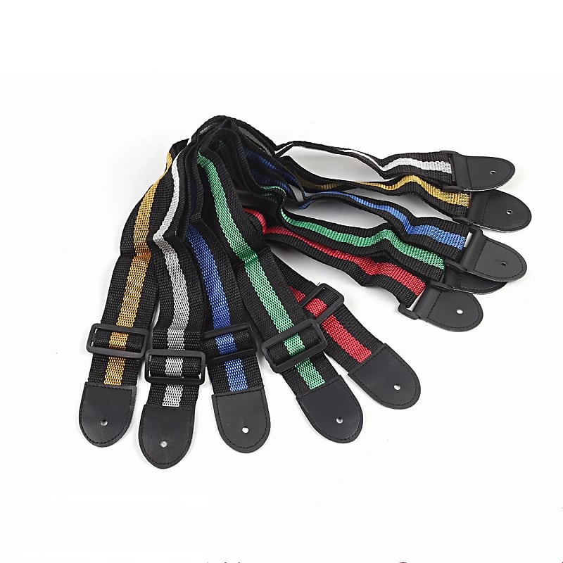 Kids Youth Guitar Strap - Nylon - Black | Reverb