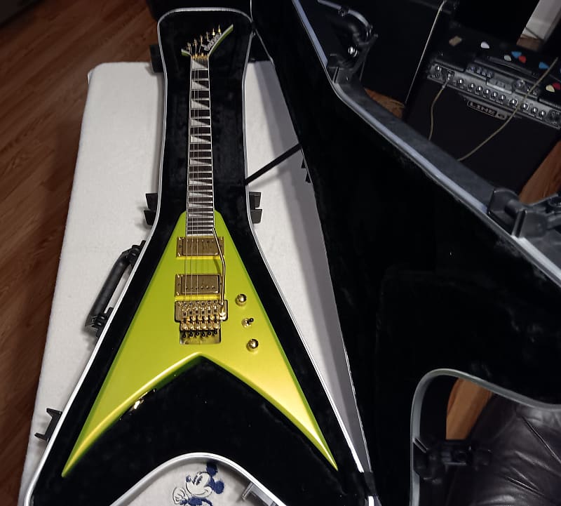 Jackson King V Custom Paint - Green to Gold Color Shift | Reverb