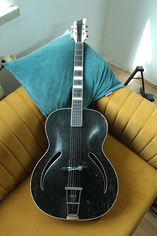 Hopf Jazz Archtop "Cats Eye" 1950er - schwarz | Reverb