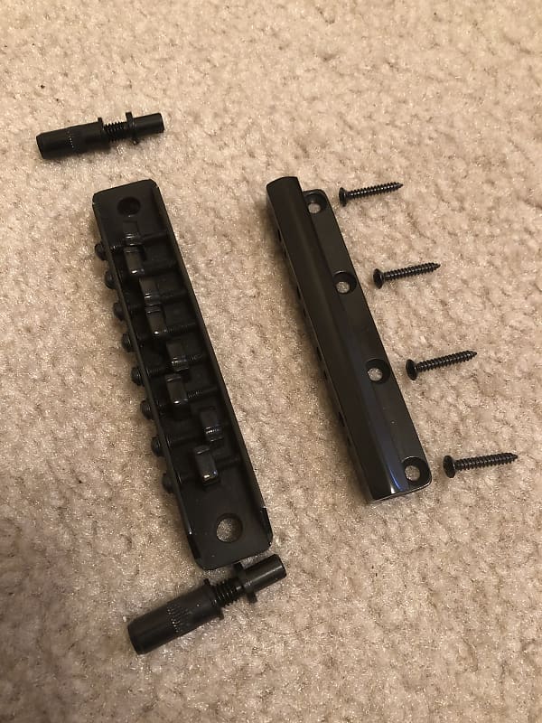 Schecter 8 string bass bridge Black | Reverb