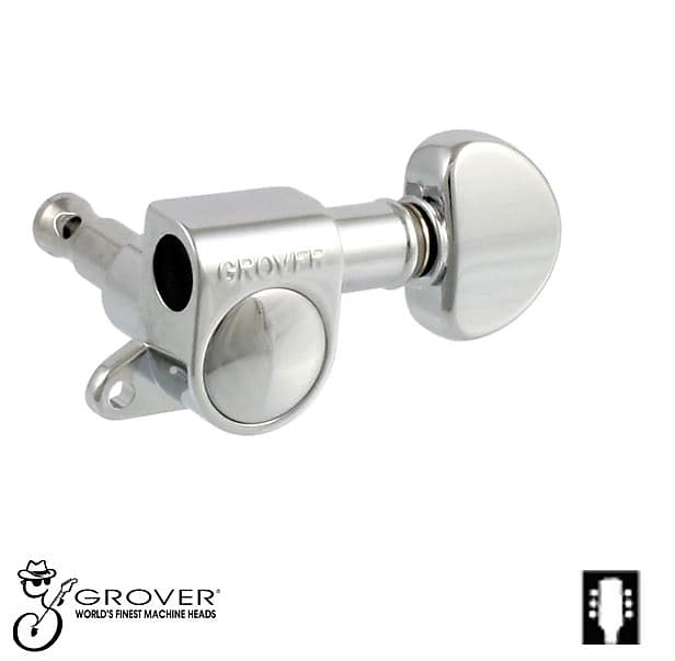 Grover 3x3 Mini Rotomatic Chrome Kidney TUNERS 14:1 205C | Reverb