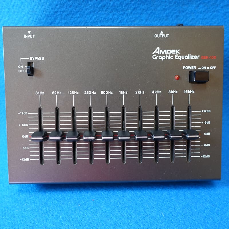 Amdek GEK-100 Graphic Equalizer 80s Made in Japan Vintage MIJ | Reverb