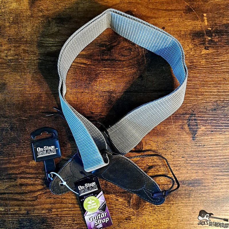 On-Stage GSA10GR Polypropylene 2" Guitar Strap | Reverb