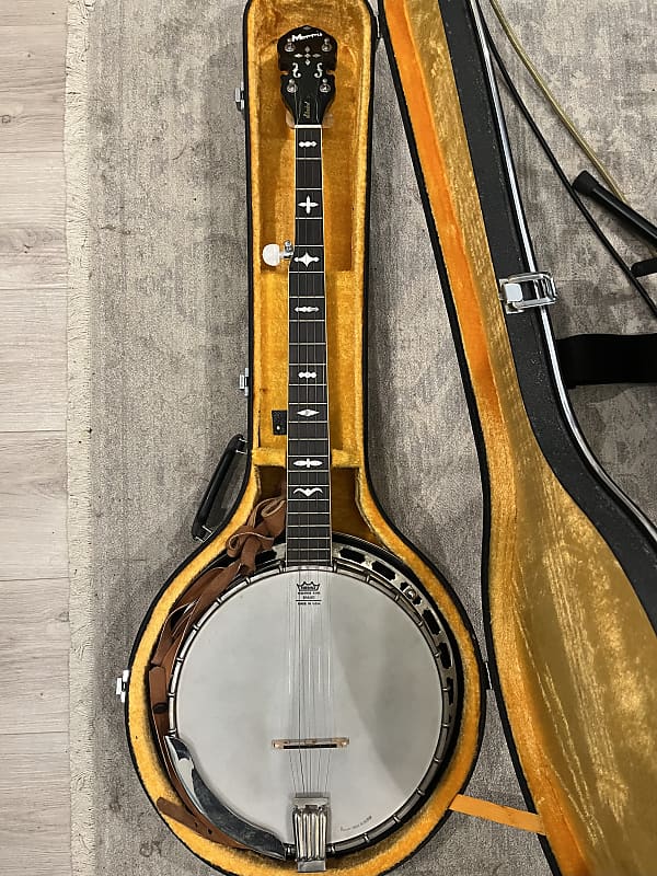 morris deluxe 5 string banjo 1970's 1980's - Natural Japan | Reverb