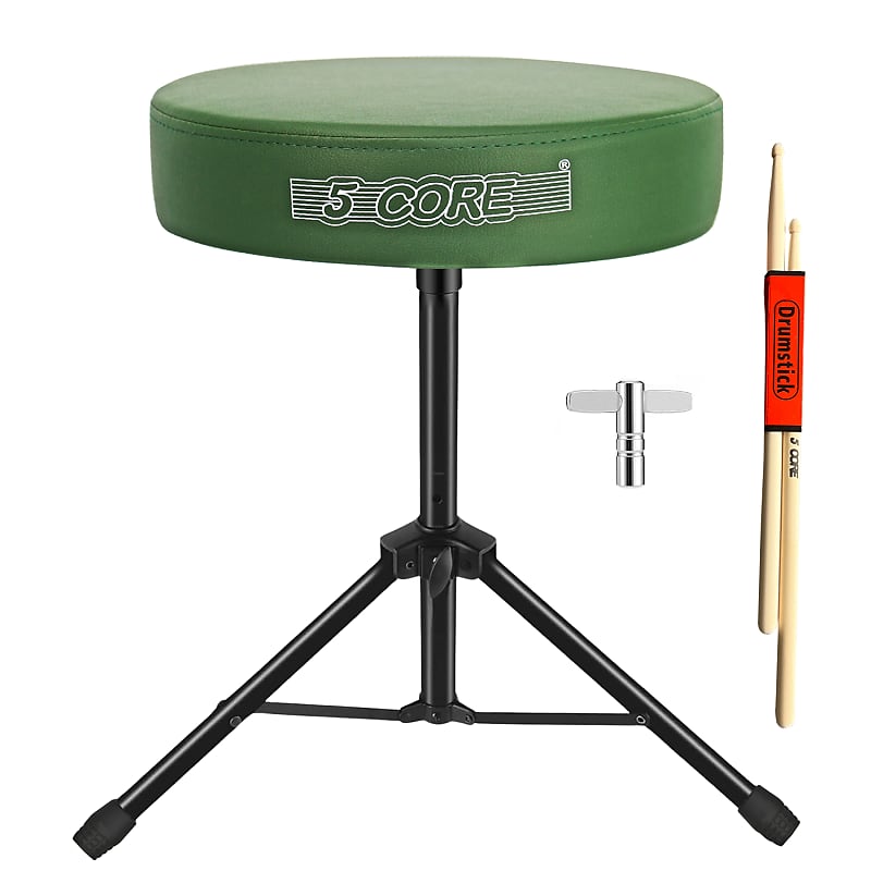 5Core Drum Throne Padded Guitar Stool Height Adjustable | Reverb