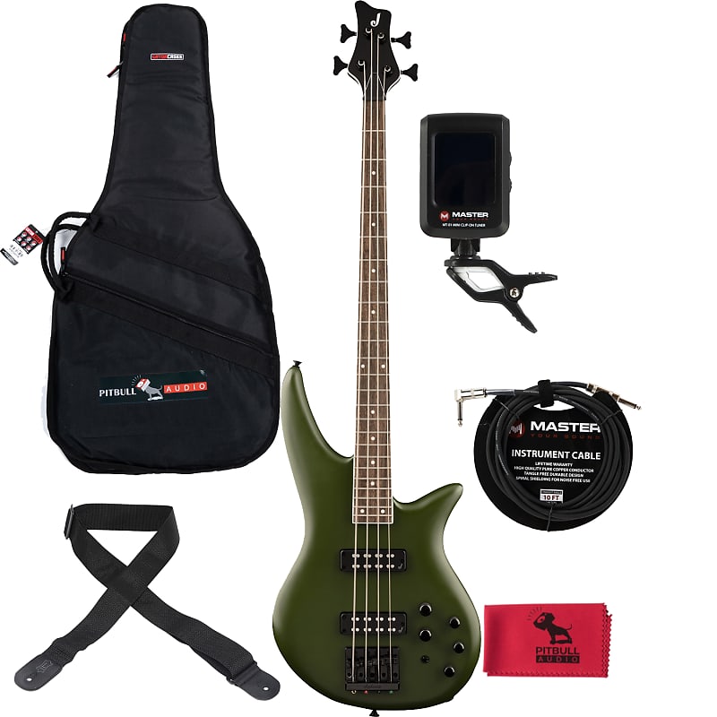 Jackson X Series Spectra Bass SBX IV, Matte Army Drab w/ Bag, | Reverb