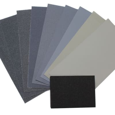 Micro-Mesh 3" x 6" Sheet Variety Pack w/ foam sanding block | Reverb