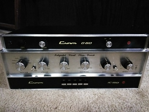 Crown IC150 Preamplifier W/ Matching Crown D60 Power | Reverb